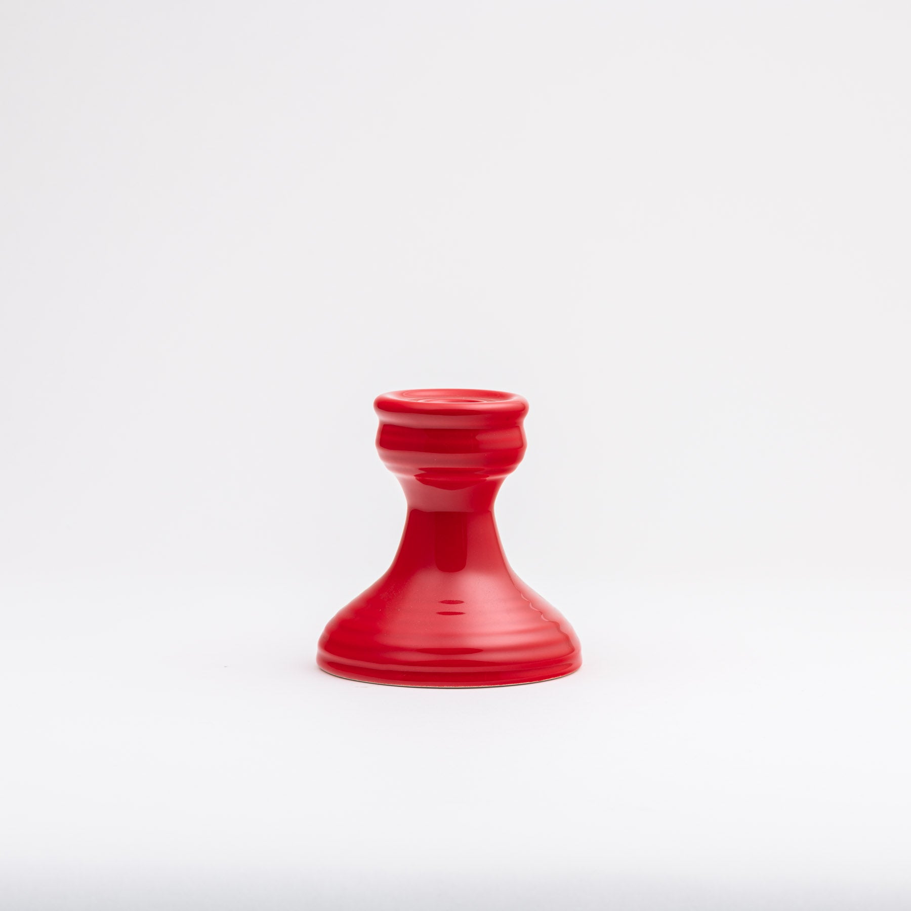 Candlestick - Poppy Red – Bauer Pottery