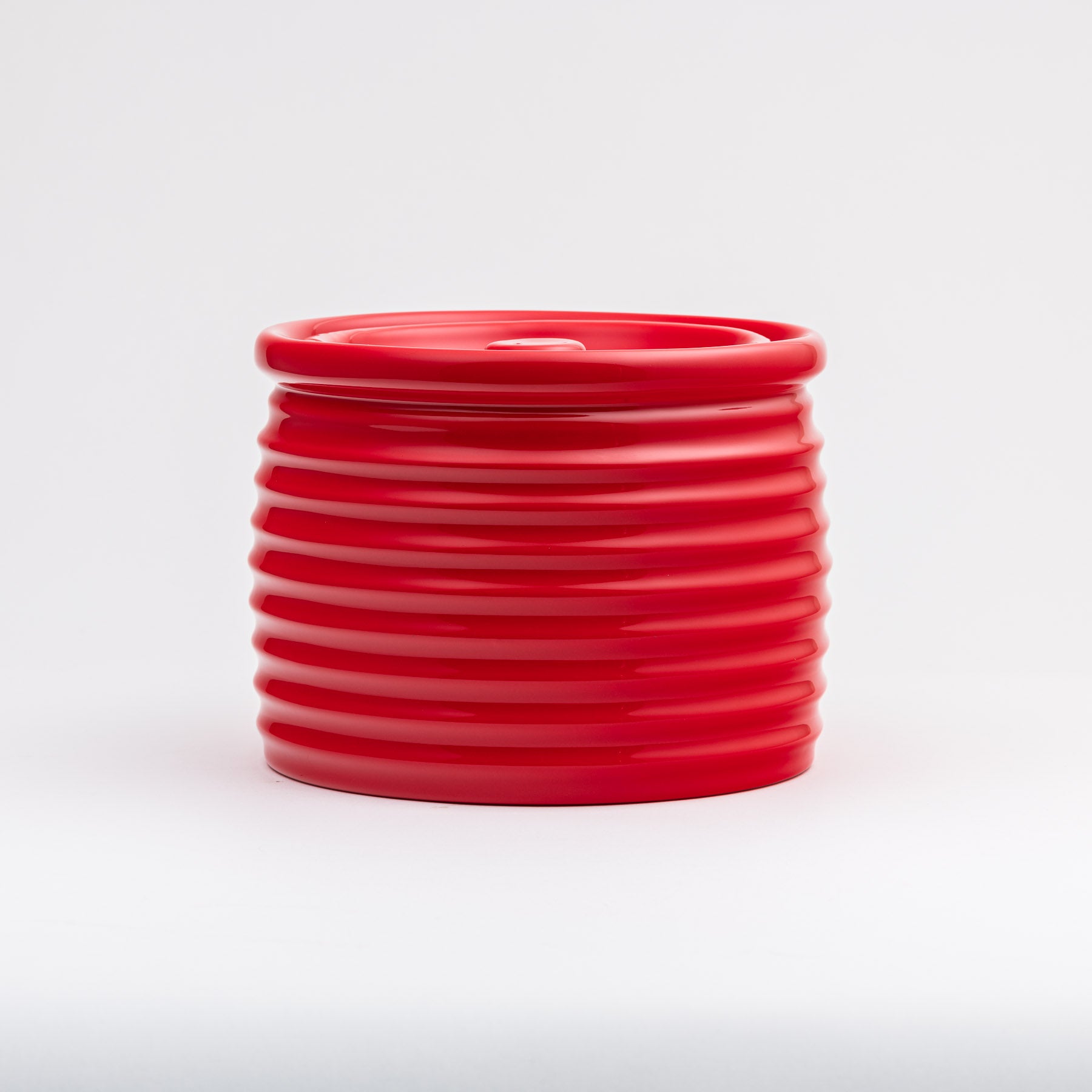 Spice Jar Large - Poppy Red – Bauer Pottery