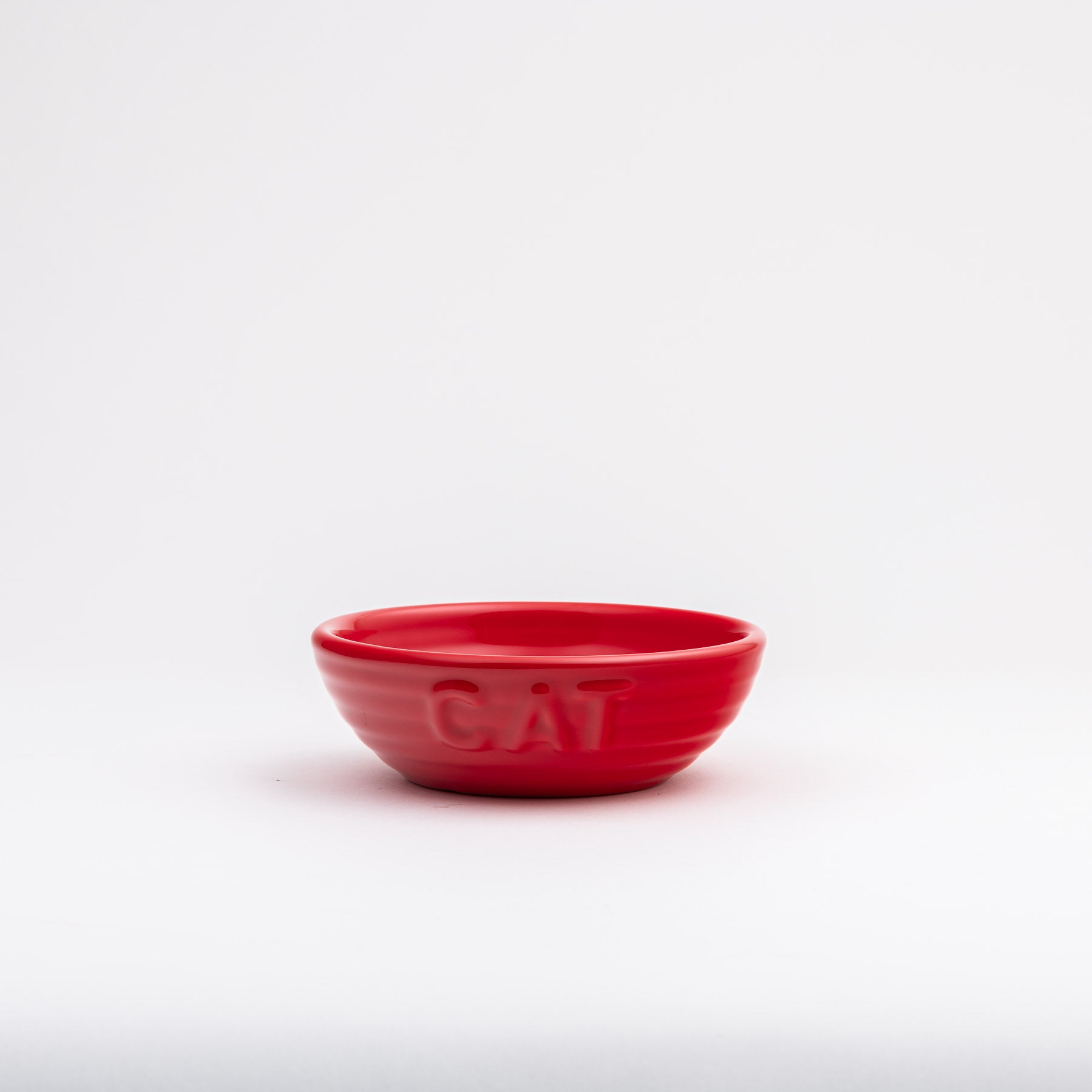 Monterey Cat Dish - Poppy Red – Bauer Pottery