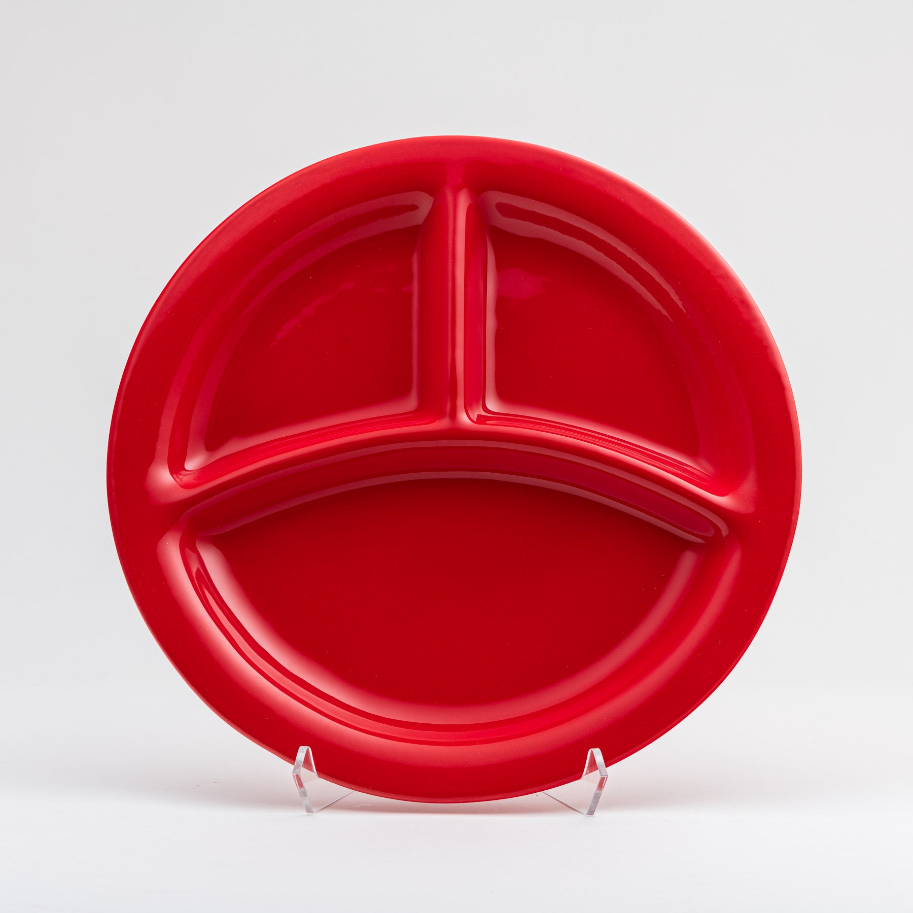 Bauer Grill Plate - Poppy Red – Bauer Pottery